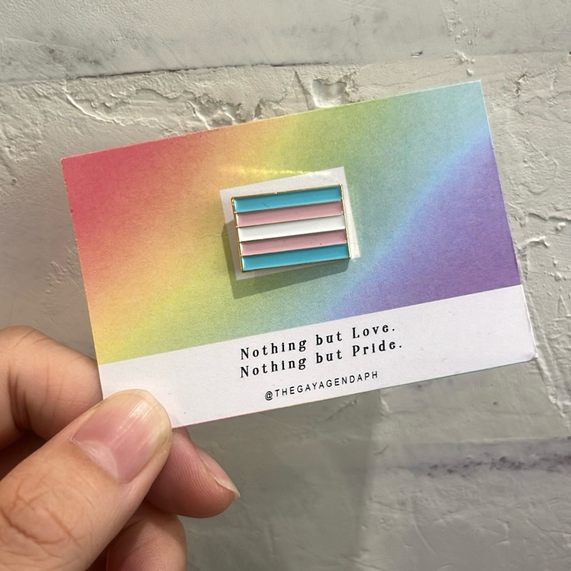 Trans Pride Pin | Trans Flag Pin LGBT Enamel Pin | LOCAL | Shopee ...