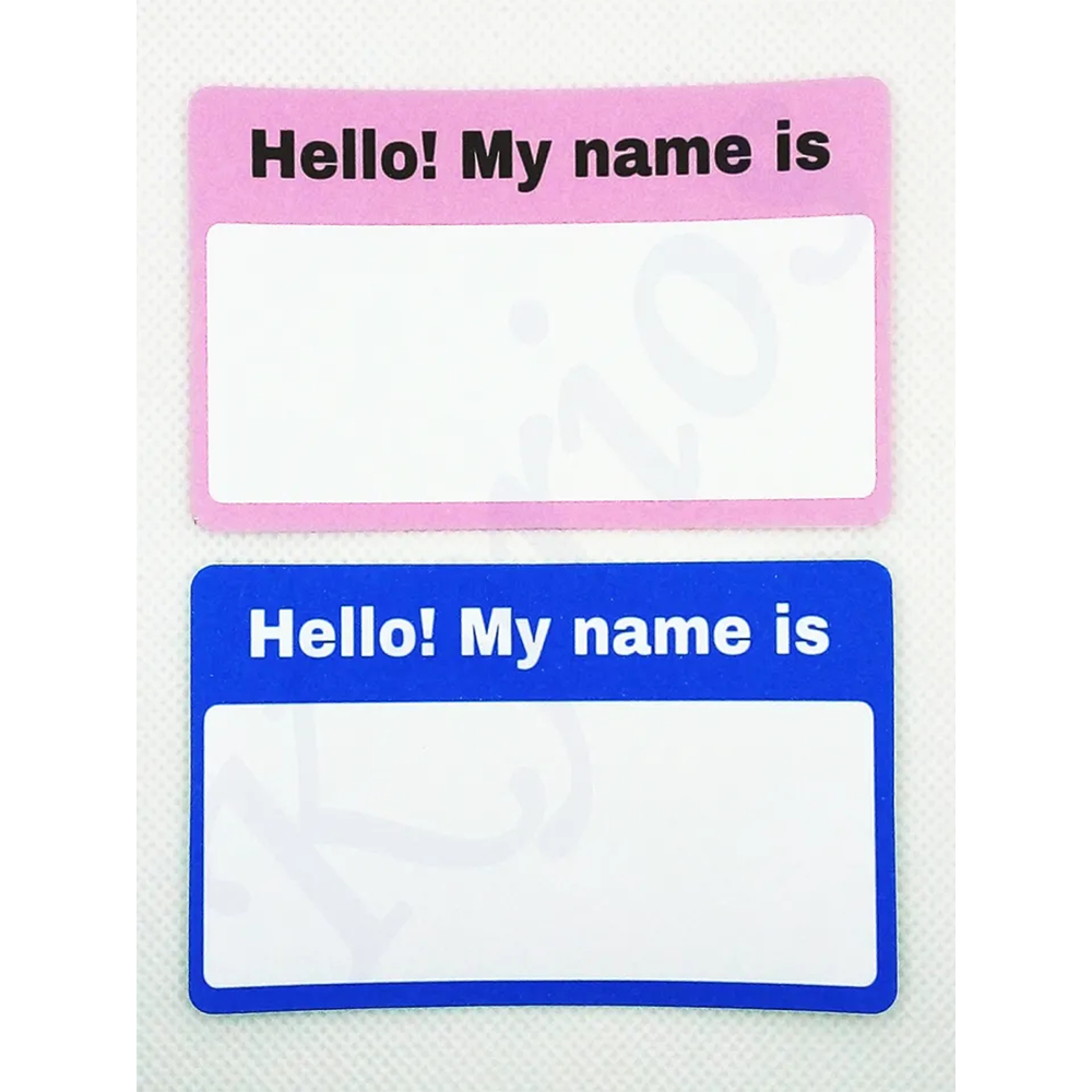 Easy to Write On Name Tag MATTE Stickers for Conferences, Parties ...