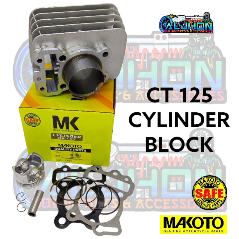 MAKOTO CT125 CYLINDER BLOCK SET BAJAJ | Shopee Philippines