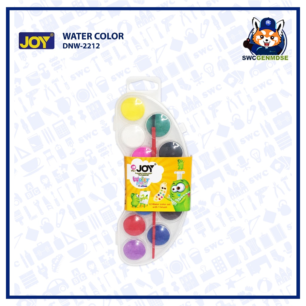 JOY Water Color | Water Paint Set | 12 Colors | Shopee Philippines