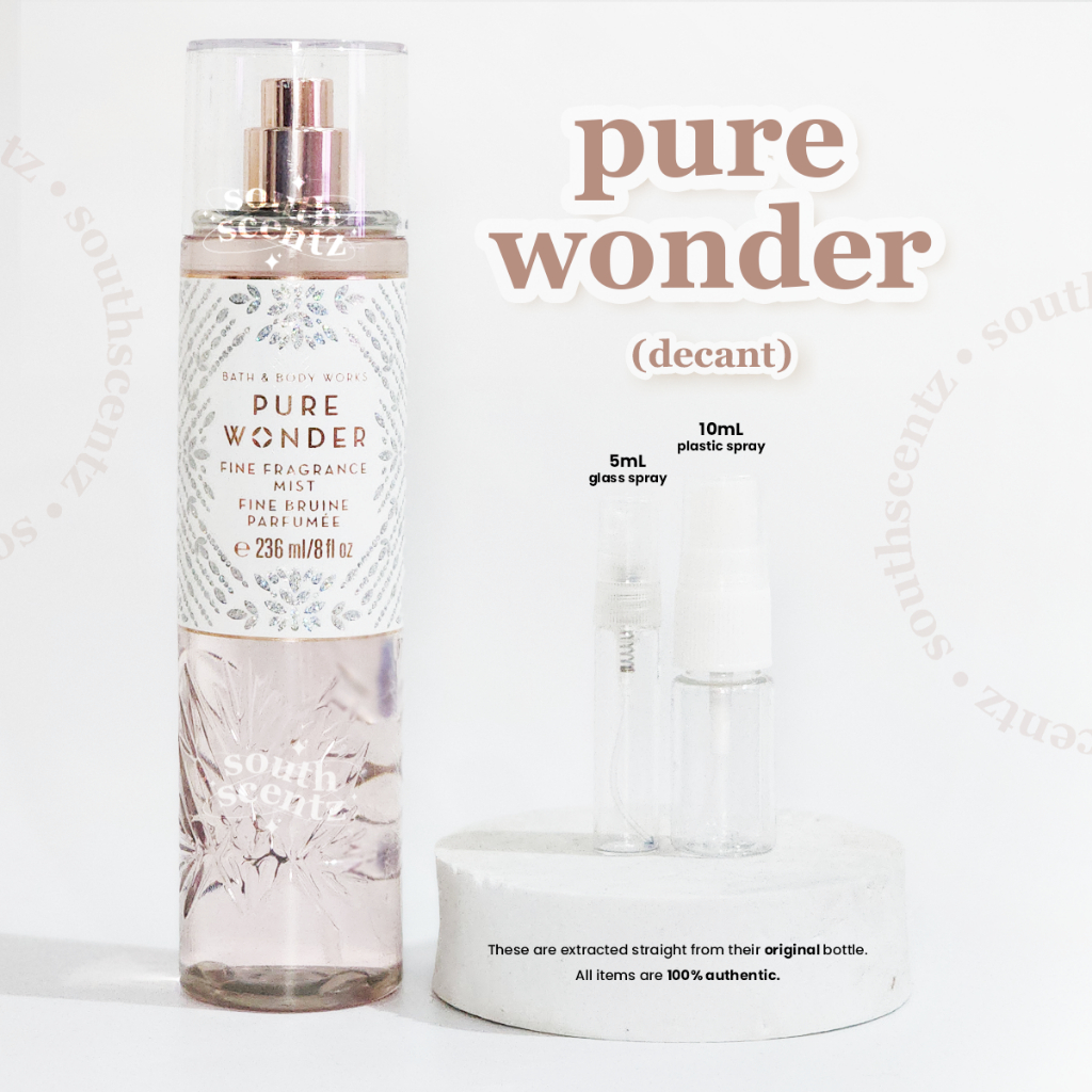 Pure Wonder Bath and Body Works Body Mist BBW 5mL 10mL SouthScentz ...