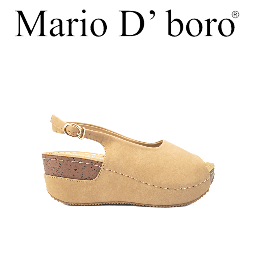 Mario D' Boro Women Wedge Sandals LX 26318 Beige/Black/Brown C51 ...
