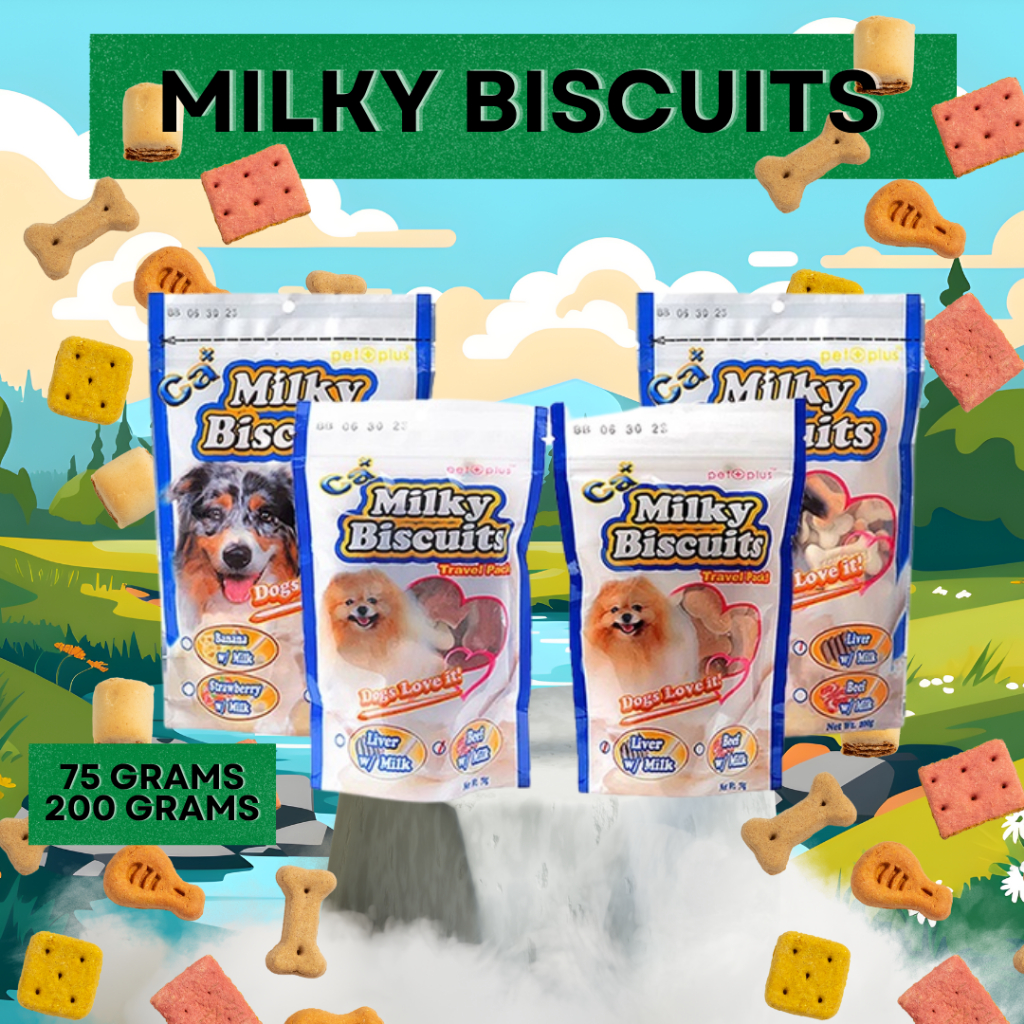 Calcium Milky Biscuit 70g/200g Pet Plus Dog Treat Dog Snack Dog Food Pet Essentials Dog biscuits ...