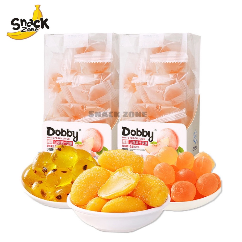 ( BUY 1 TAKE 1 ) Dobby juice gummy Q elastic mango white peach flavor ...