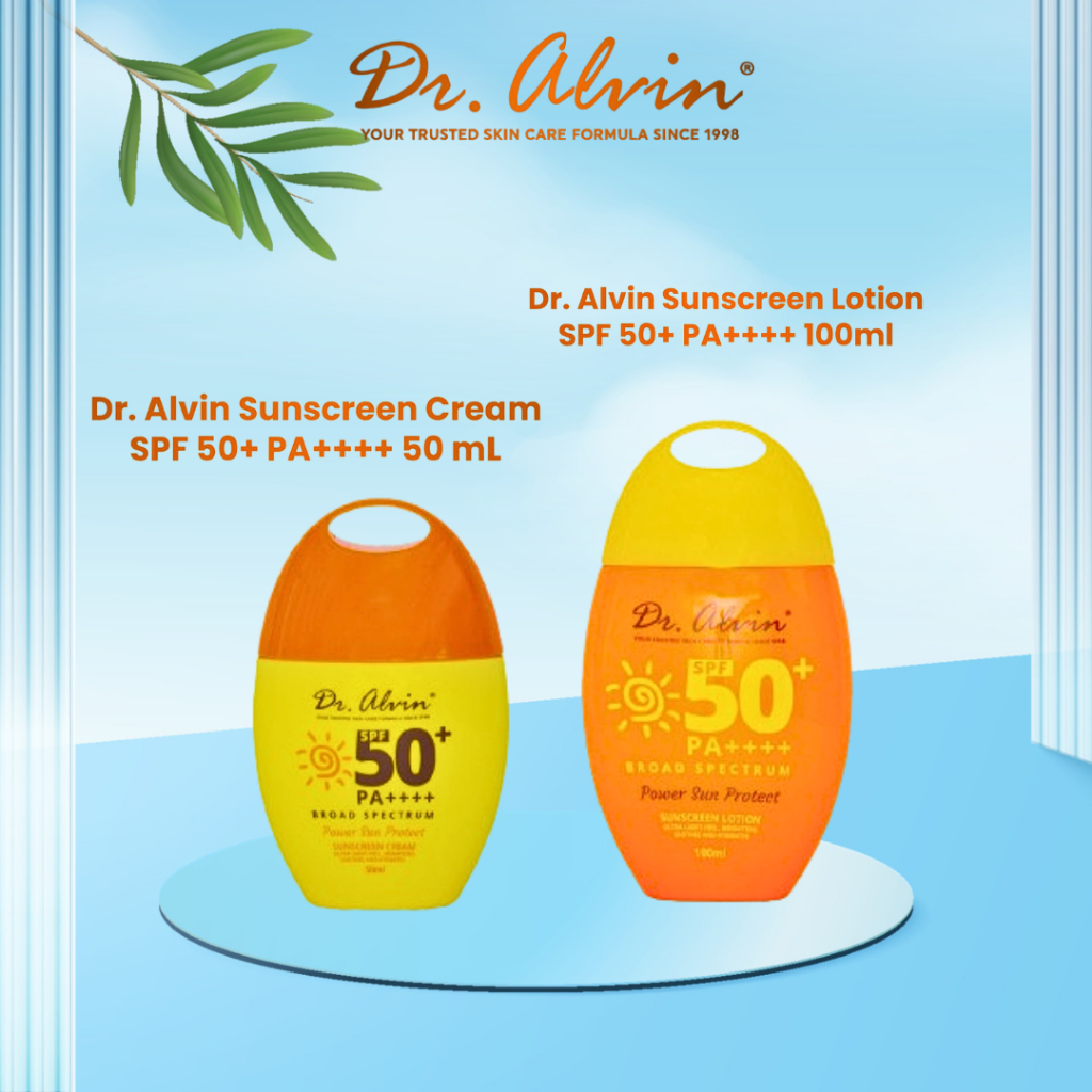 DR ALVIN Sunscreen Lotion SPF50+ PA++++ 100ml | Sunscreen Cream SPF50 ...
