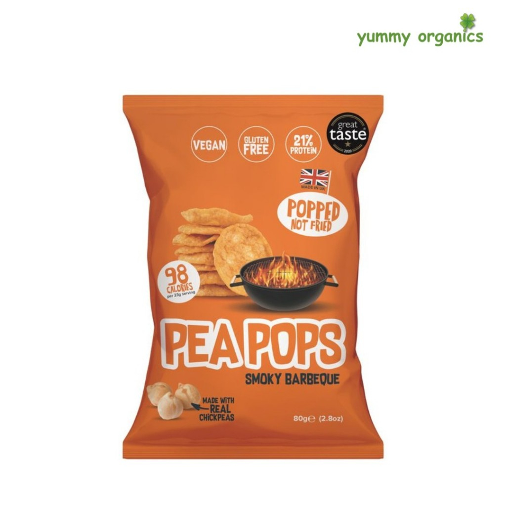 PEA POPS SMOKY BARBEQUE POPPED CRISPS 80G | Shopee Philippines