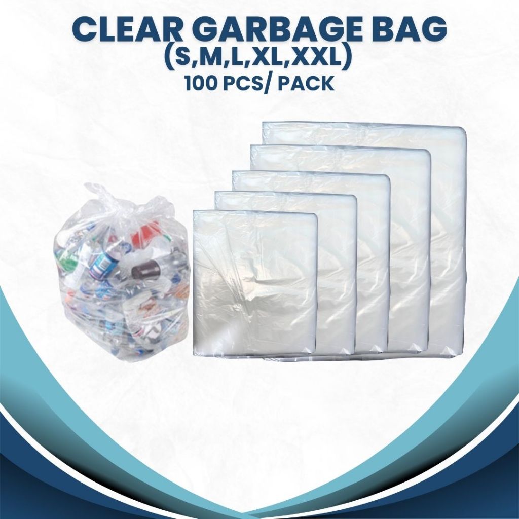 Clear Garbage Bag || MAKAPAL || Small , Medium, Large, XL, XXL || set ...