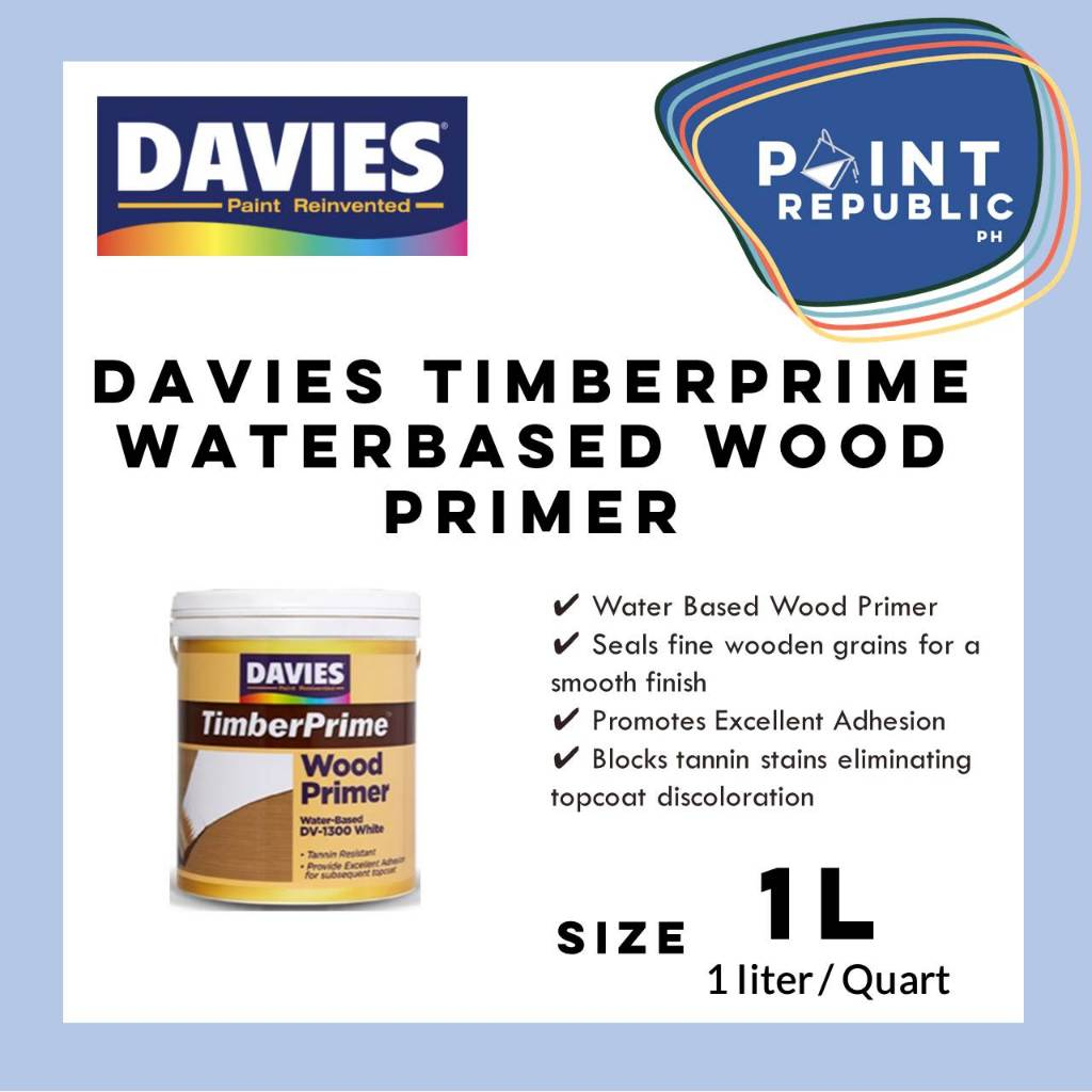 Davies Timberprime Waterbased Wood Primer - 1L (1 liter/quart) | Shopee ...