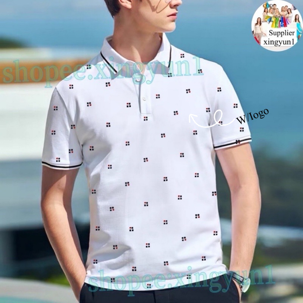 Men's polo shirt Domino style fashion pure cotton ( small to plus size ...