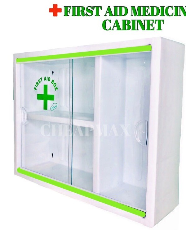 #7707 First Aid Kit Box PP Wall-Mounted Medicine Cabinet With Screws ...