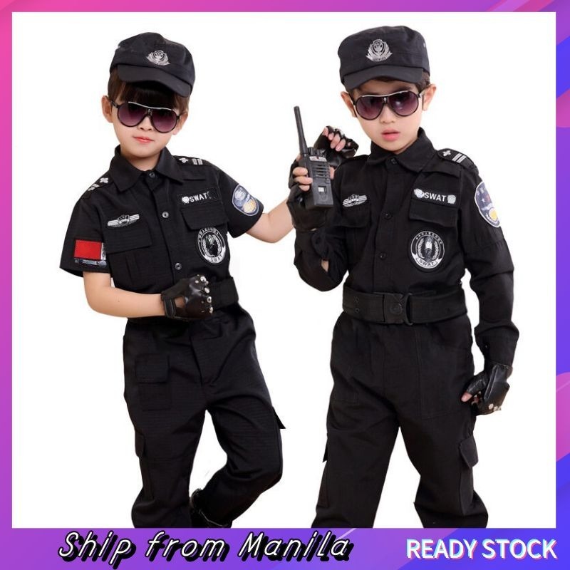 Police Costume For Kids Boys Girls Pulis Costume For Kids Children ...