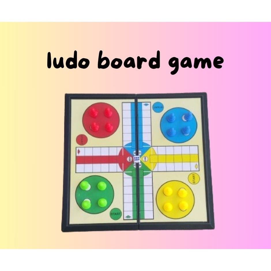 LUDO FOLDING BOARD GAMES TOYS FOR KDIS | Shopee Philippines