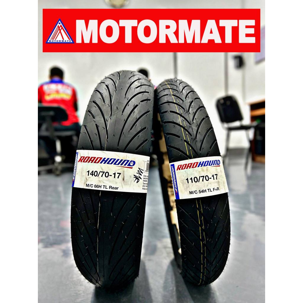 EUROGRIP ROADHOUND X-PLY 110/70-17 - 140/70-17 (FREE TIRE SEALANT AND ...