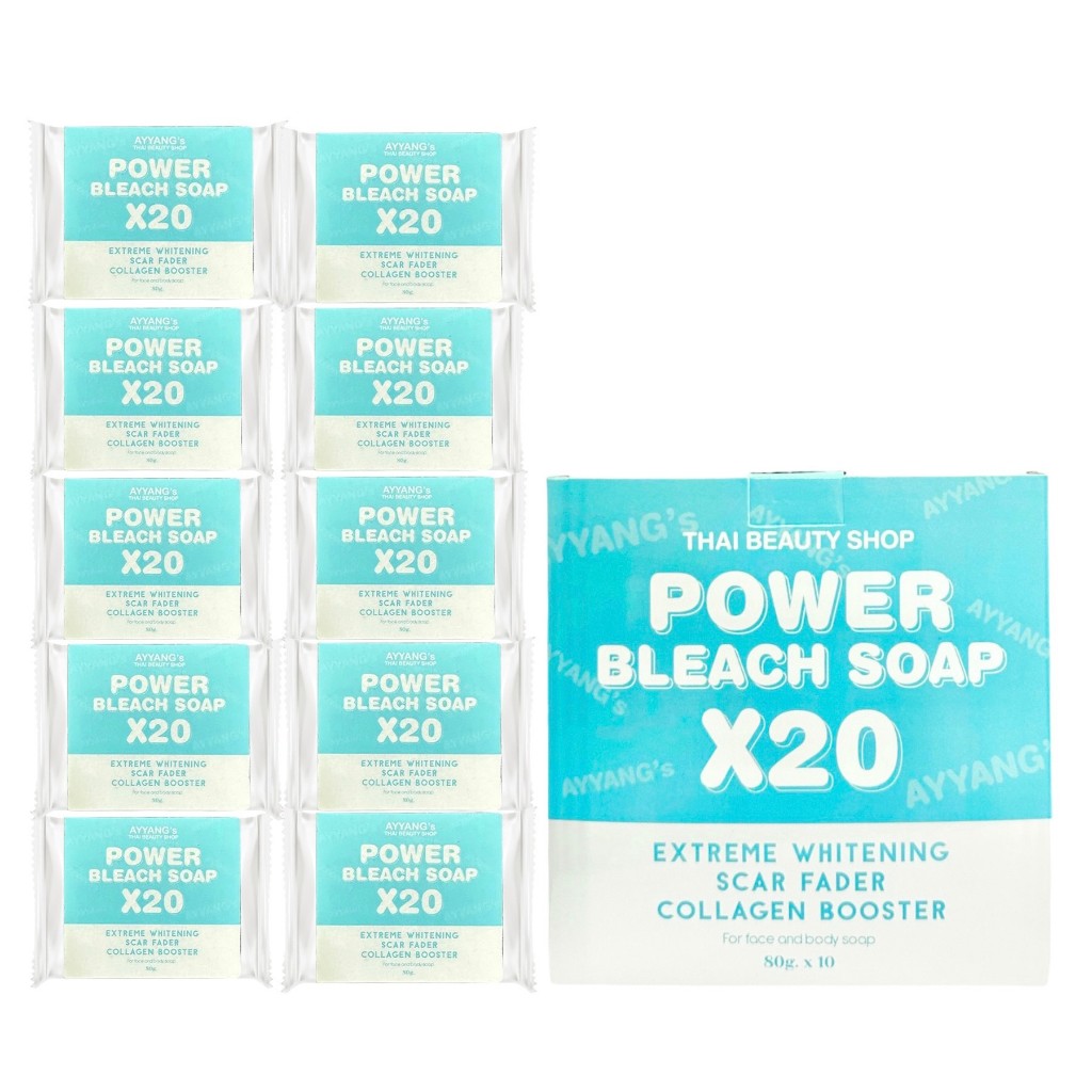 1 Box Thai Beauty Shop Power Bleach Soap X20 (10 Bars) | Shopee Philippines