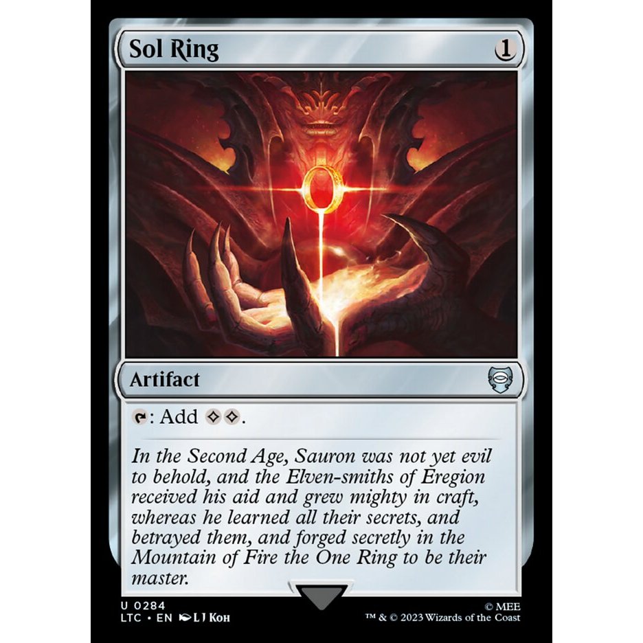 MTG Singles: Sol Ring NM Colorless LTC The Lord of the Rings: Tales of ...