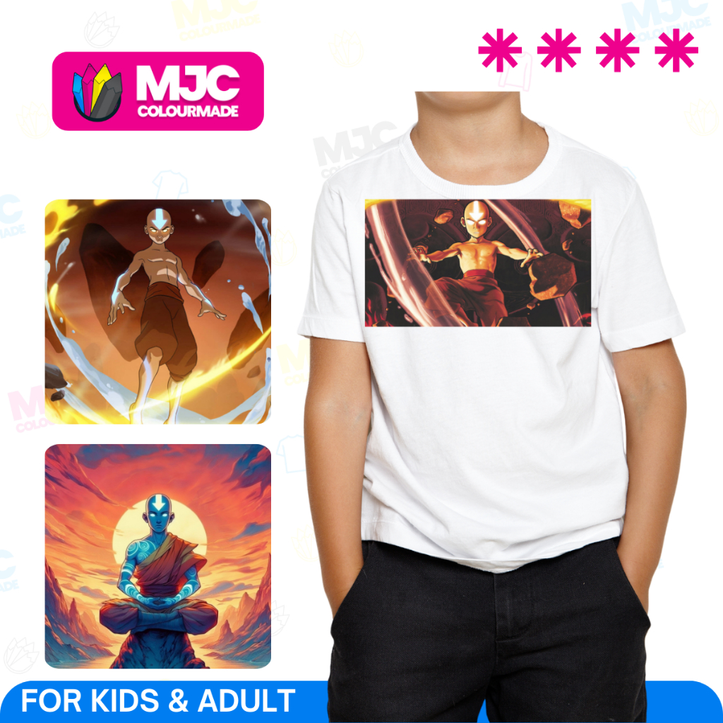 MJC ColourMade Tshirt Merch - Avatar Aang | Shopee Philippines