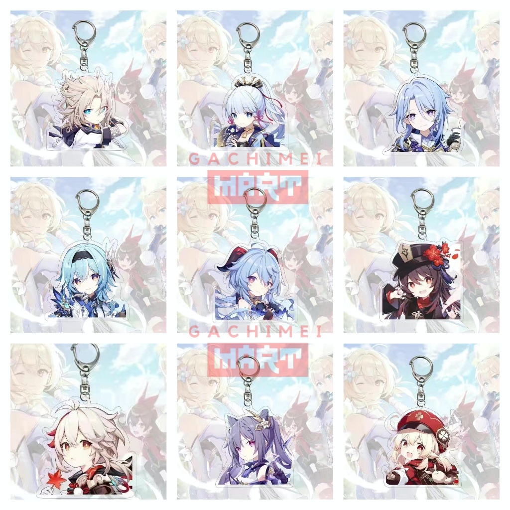 GM Genshin Impact Game Cute Chibi Style Character Acrylic Accessories ...