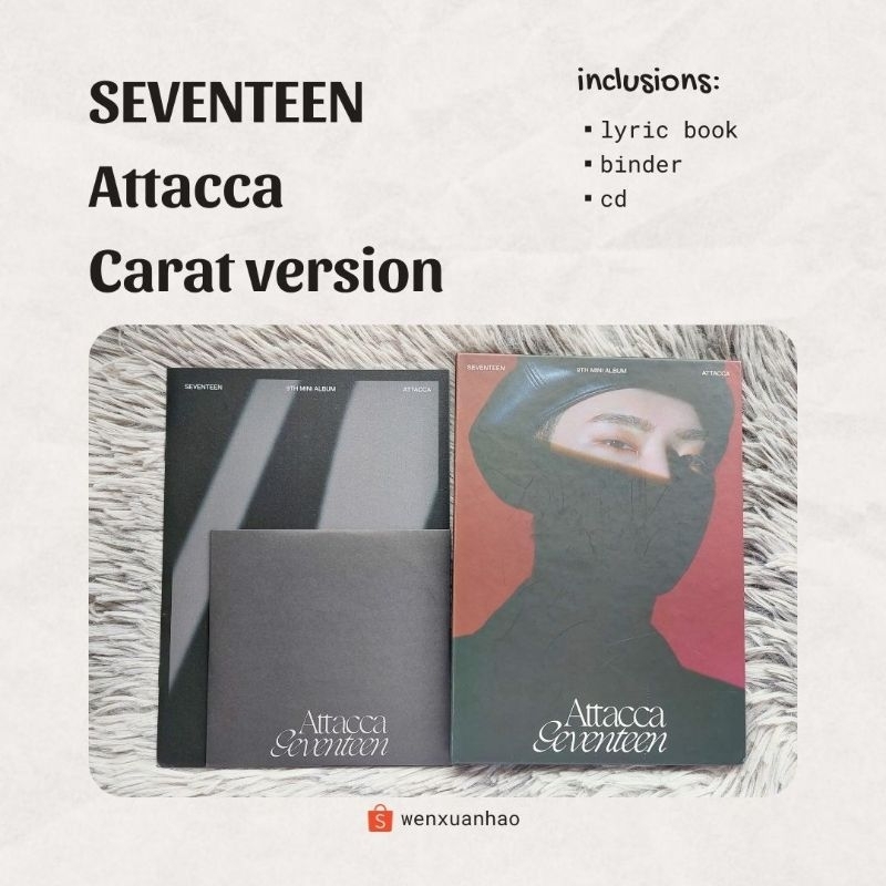 SEVENTEEN 9th mini album [Attacca] Carat version - Hoshi | Shopee ...