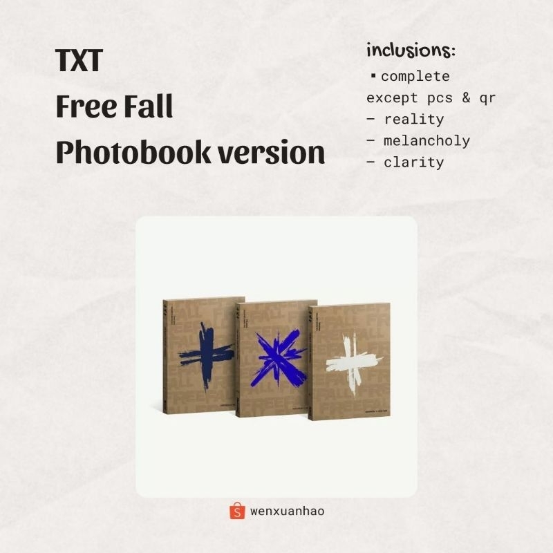 TXT 3rd full album [The Name Chapter: Freefall] Photobook version ...