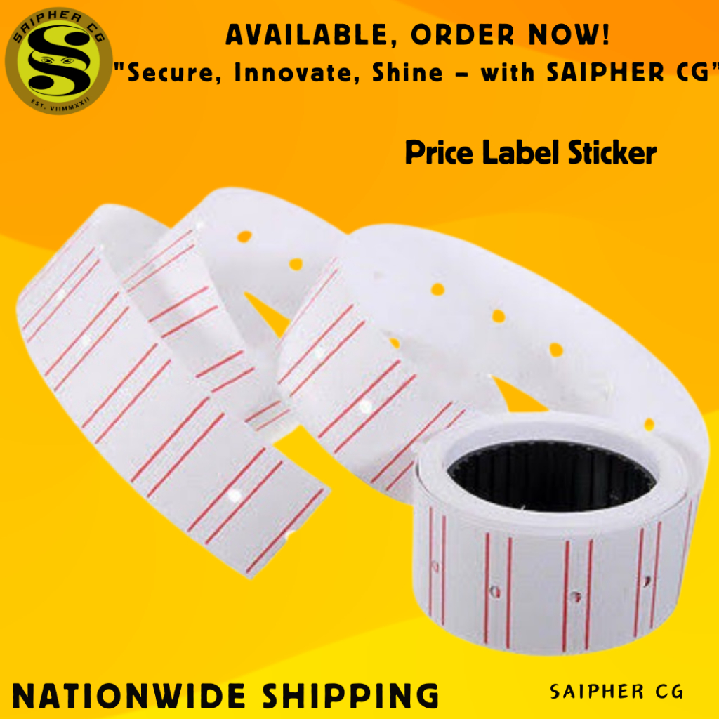 High Quality 1 Roll White Price label Sticker/ Price Tag Sticker Label ...