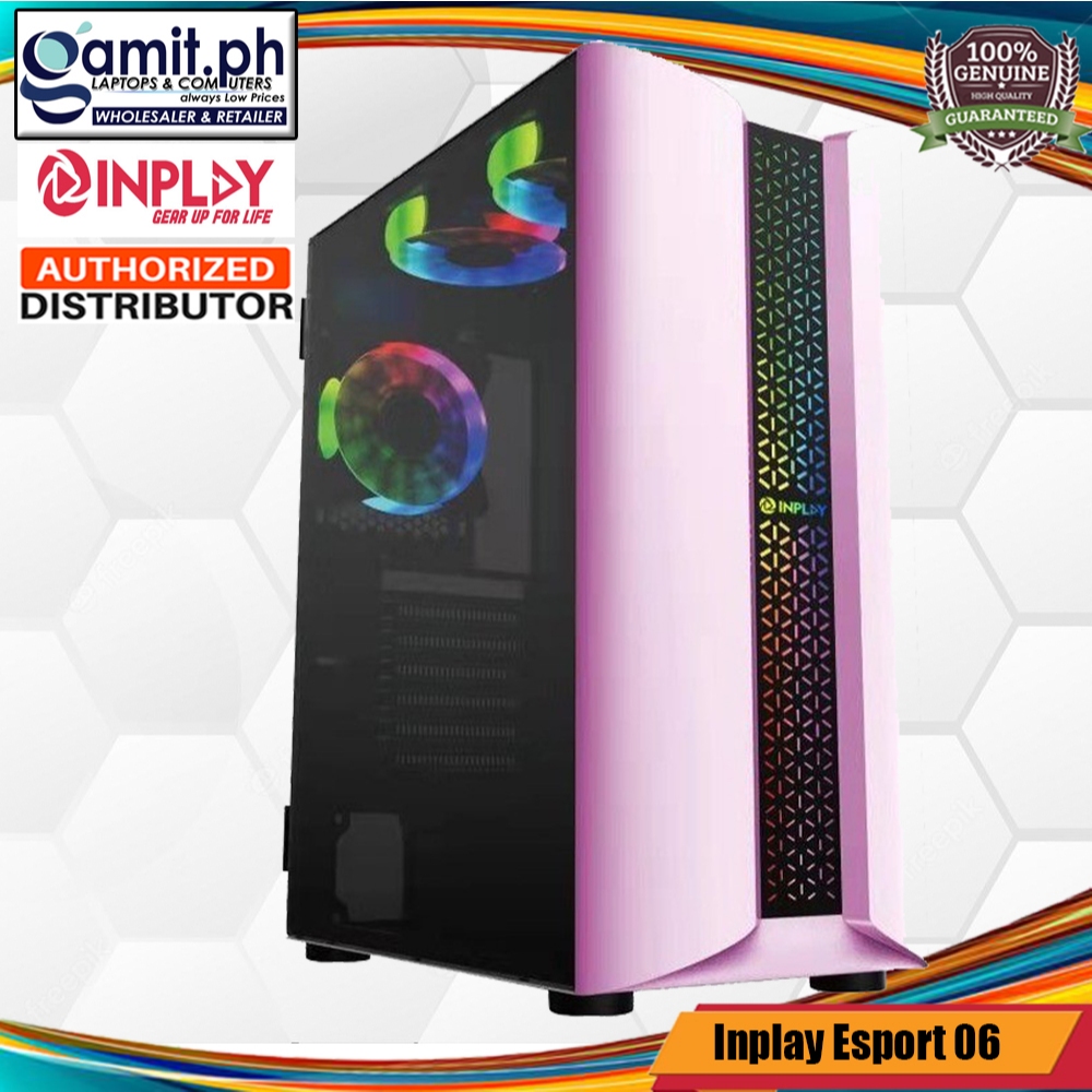 Inplay Esport 06 Pc Case Gaming Atx Micro atx Desktop Tempered Glass ...