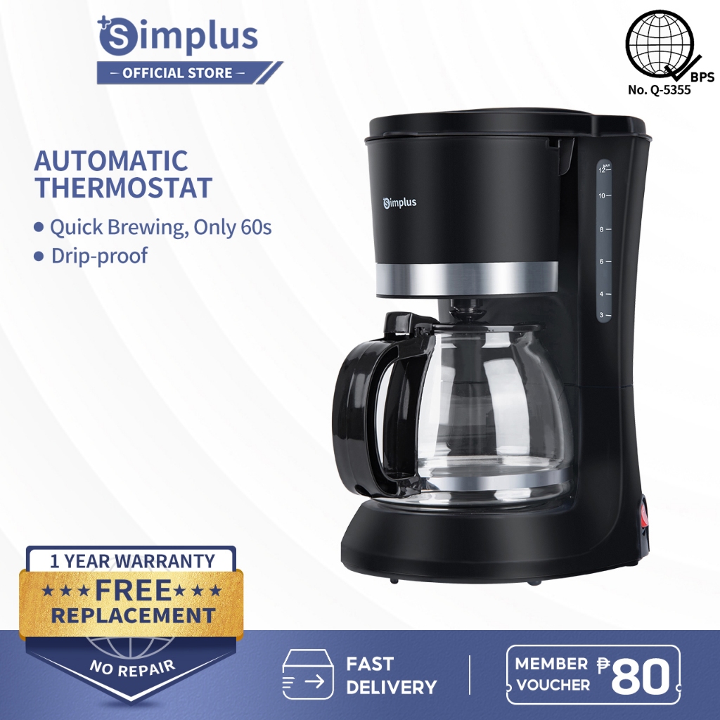 Simplus Coffee Maker 12-Cup Drip Multi-Function Coffee Machines KFJH005 ...