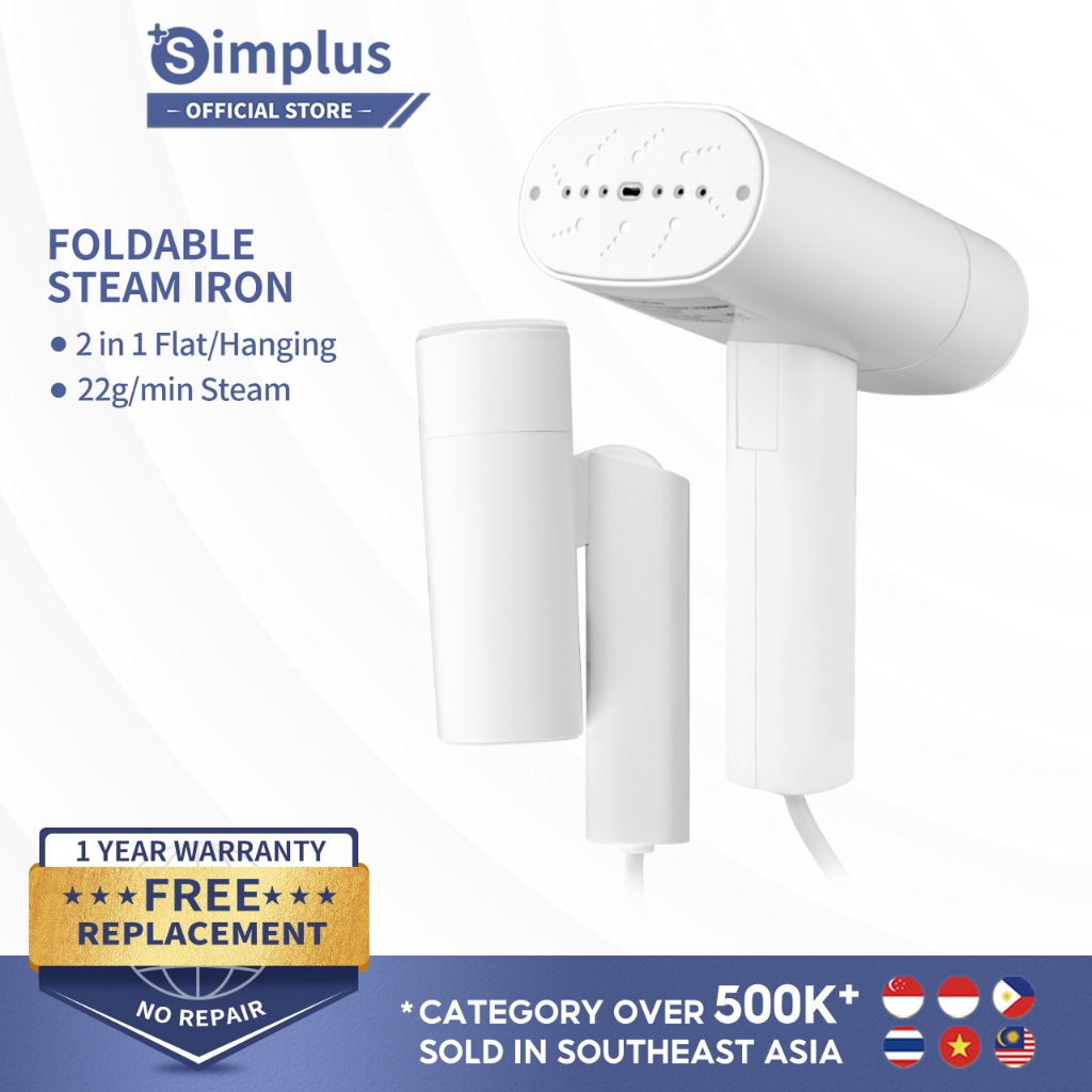 Simplus Handheld Garment Steamer 1200W Strong Steam Portable Foldable ...