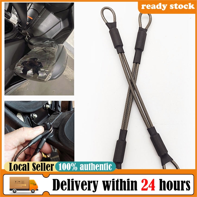Anti-theft Reminder Rope motorcycle full helmet storage Wire Rope ...