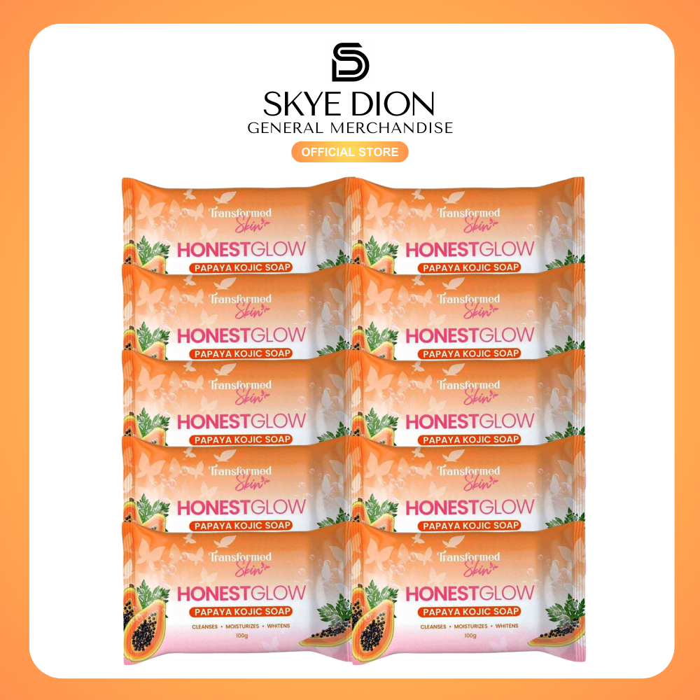 SKYE DION Honest Glow 10PCS Kojic Papaya Soap 70g | Shopee Philippines