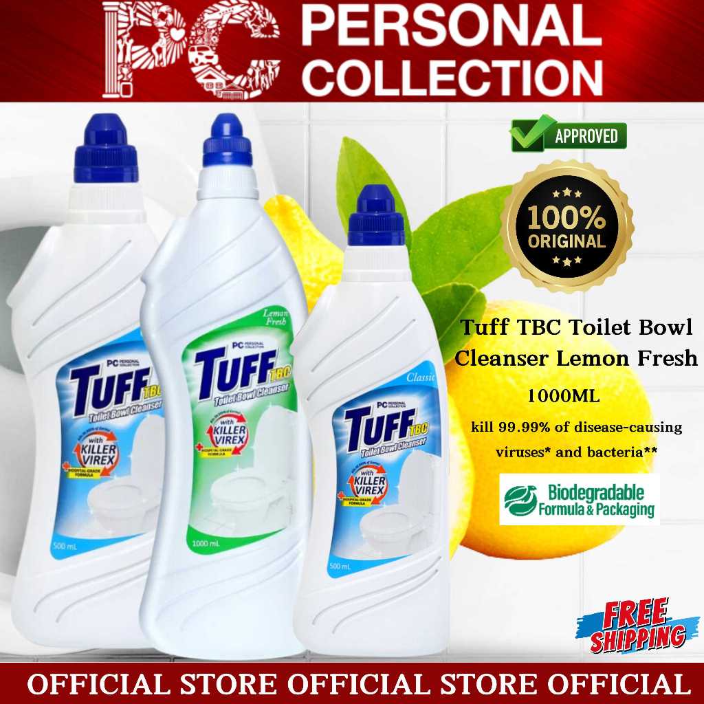 Personal Collection Tuff Toilet Bowl Cleaner 500ml, 1000ml, Lemon and ...