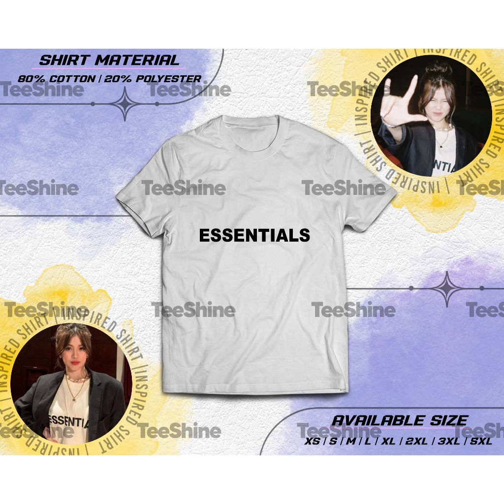BINI MALOI ESS3NTIALS INPSIRED SHIRT | COTTON T-SHIRT | Shopee Philippines