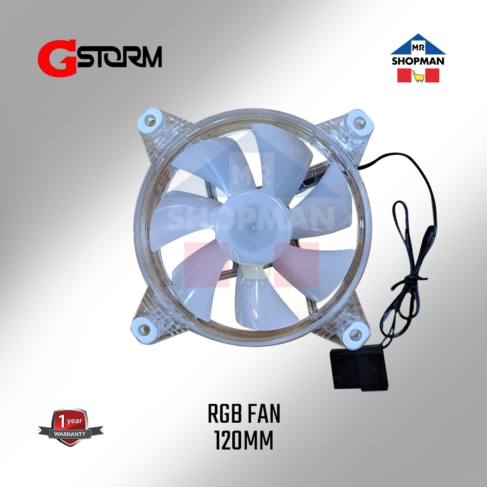 GStorm RGB 120mm Transparent Clear Case Fan | Shopee Philippines