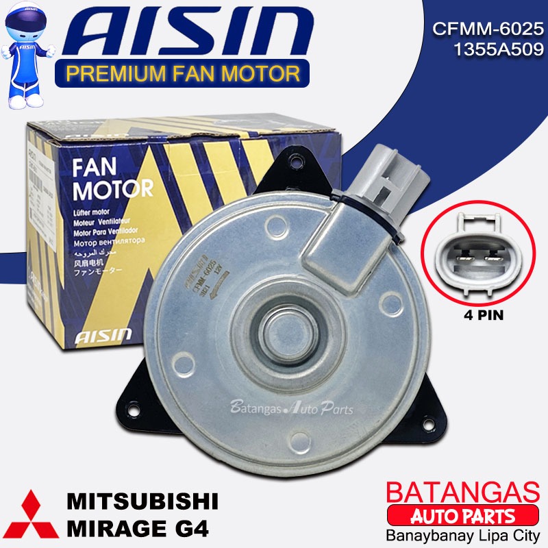 AISIN FAN MOTOR MITSUBISHI MIRAGE G4 (4 PIN) MADE IN JAPAN 1355A279 ...