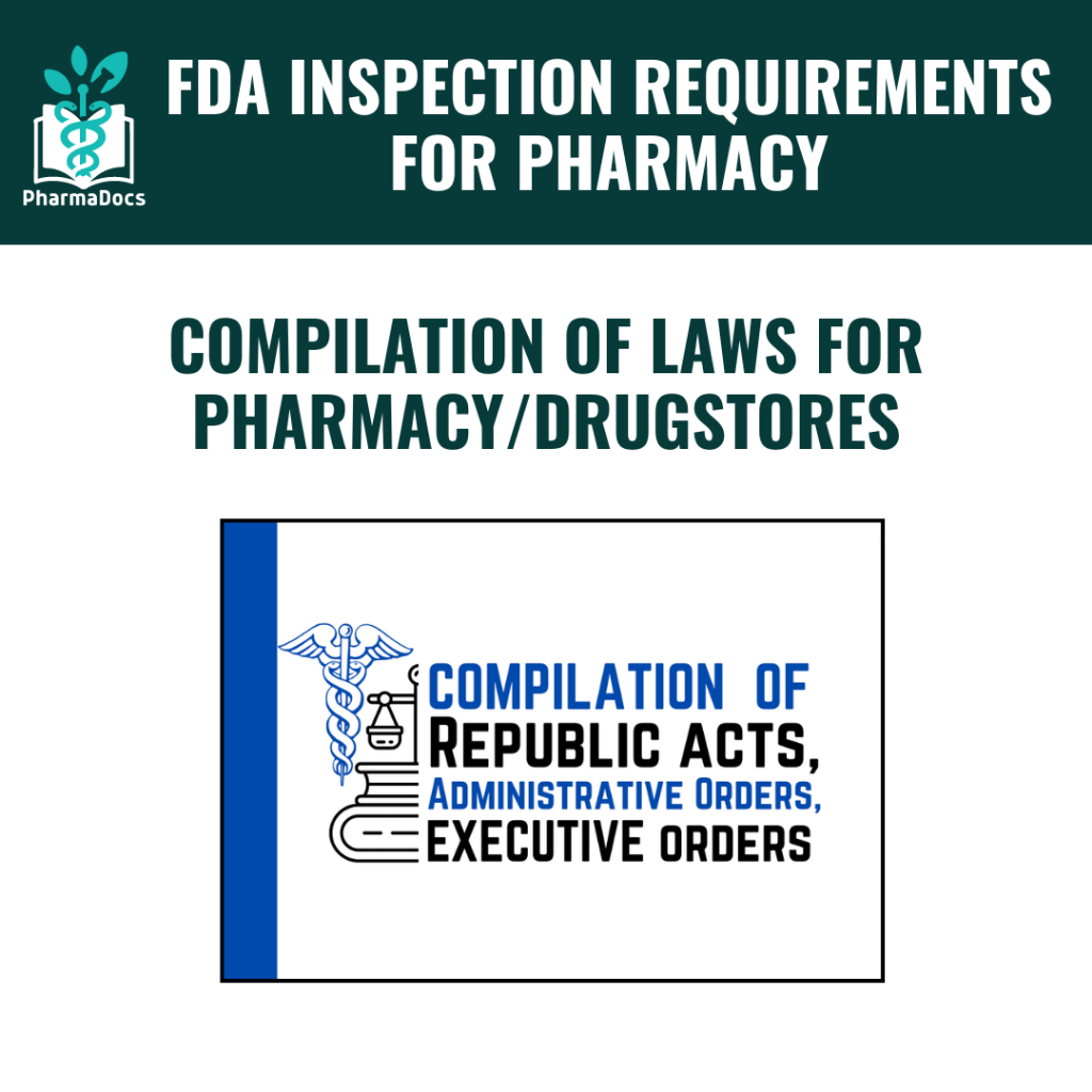 Compilation of Laws for PHARMACY (FDA REQUIREMENT) | Shopee Philippines