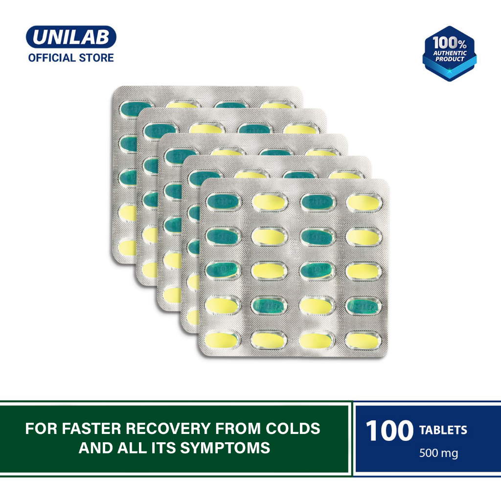 Unilab Neozep Z+ 100 Tablets- faster recovery from Runny Nose, Fever ...