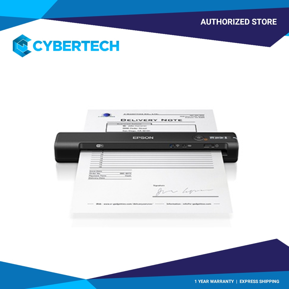 Epson WorkForce ES-60W Wi-Fi Portable Sheetfed Document Scanner Mobile ...