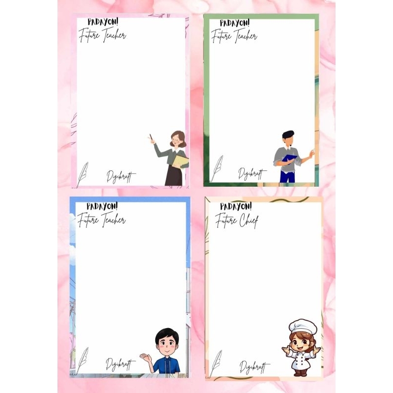 Notepad Personalized | Padayon Profession | Aesthetic design | Shopee ...