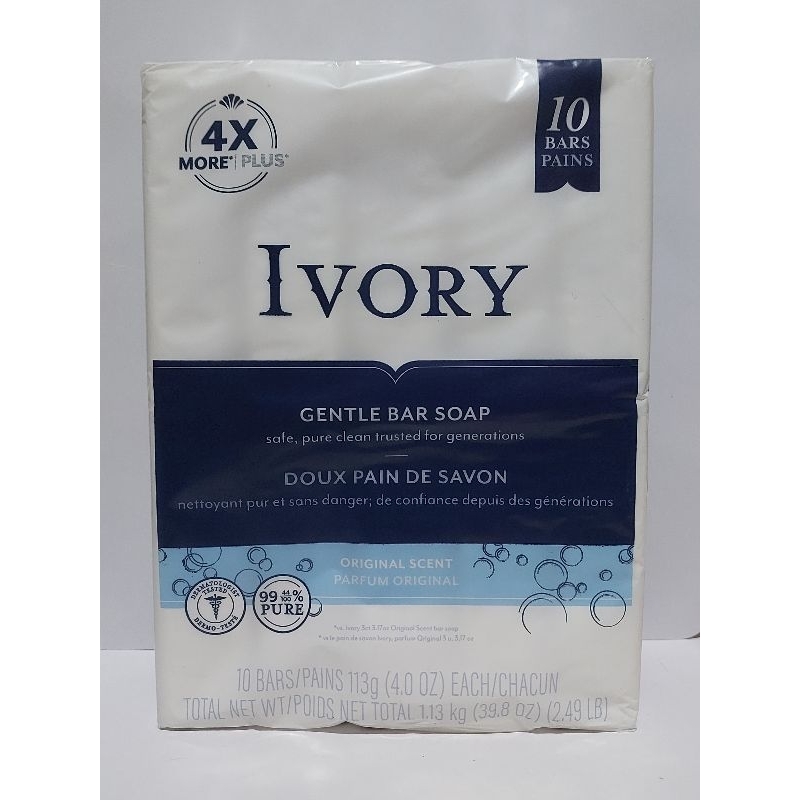 Ivory Gentle Bar Soap, Original Scent 10 bars | Shopee Philippines