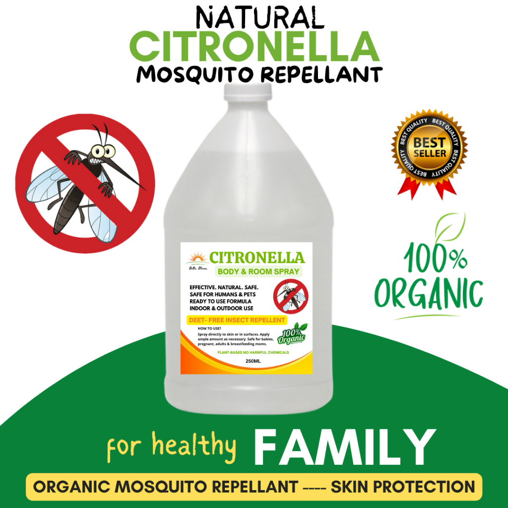 1 Liter 1000mL Organic Citronella Spray Insect repellent mosquito ...
