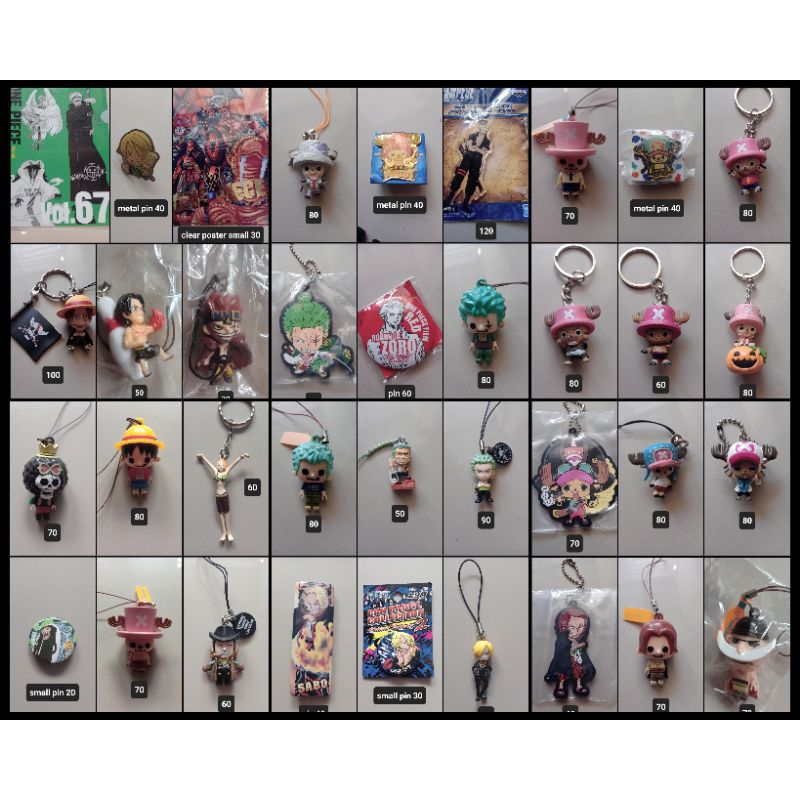 One Piece Anime Official Merchandise (keychain, pin etc) | Shopee ...
