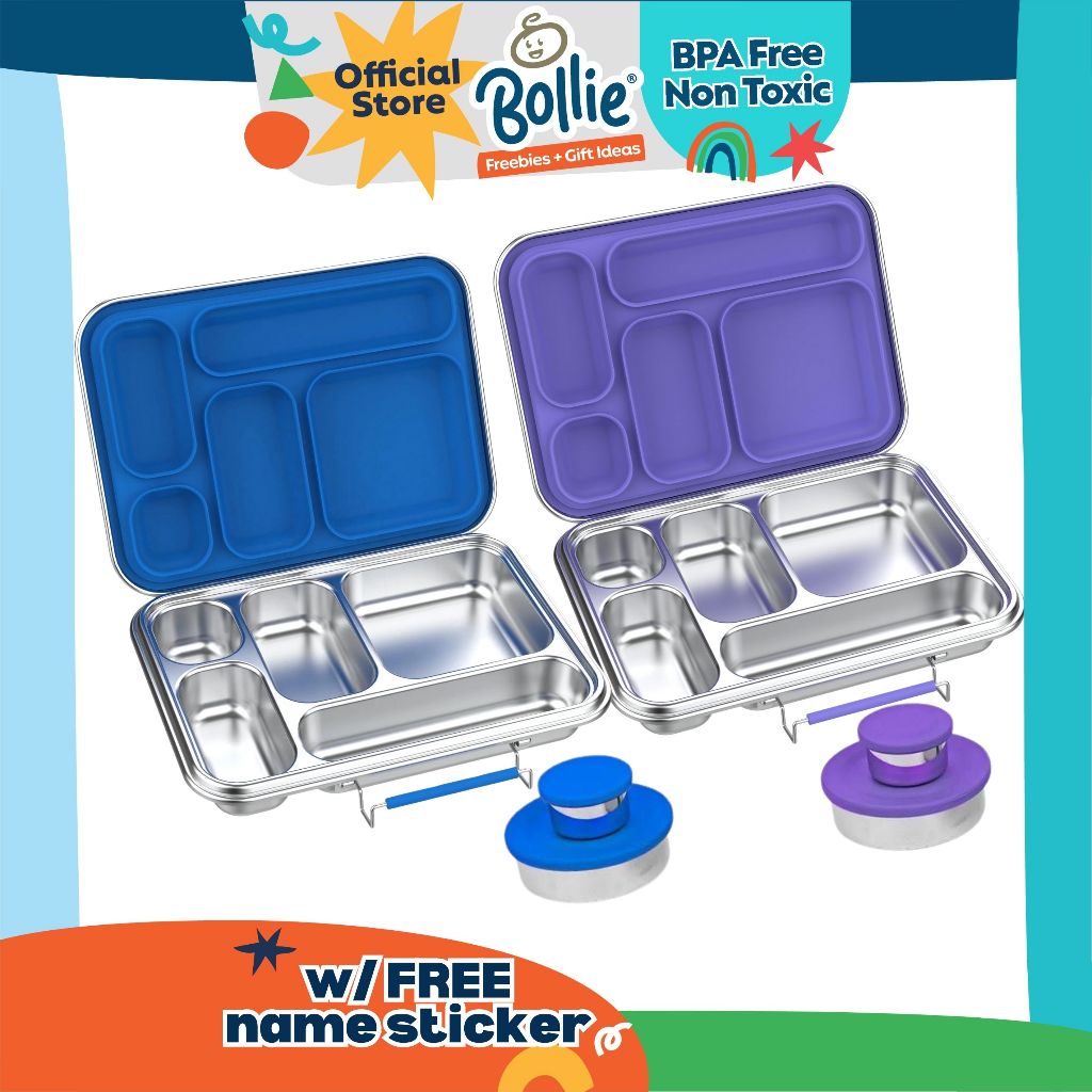 Bollie Baby Ekoo Stainless Steel Bento Box with Removable Canisters ...