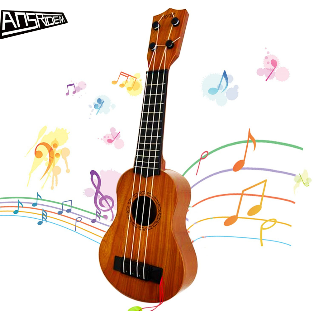 Ukulele Guitar Portable 4 Strings Kids Guitars Classic Wooden Guitar ...