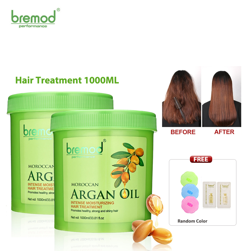 Bremod Moroccan Argan Oil Hair Treatment Repair Frizzy Dry Damaged ...