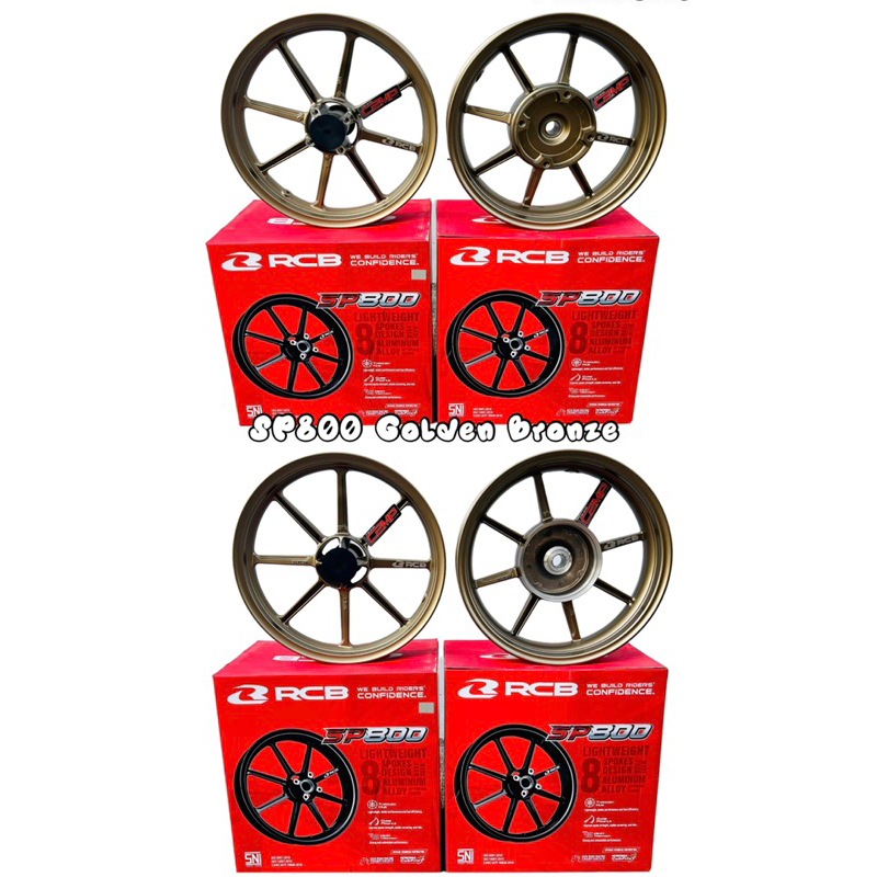 RCB SP800 8 Spokes Mags Honda Click 160 ONLY 4 Holes 2.15 x 3.50 x14 DI ...