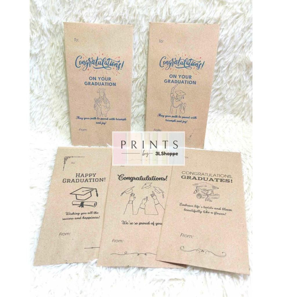 Graduation Money Envelope Angpao Ampaw with short message | Shopee ...