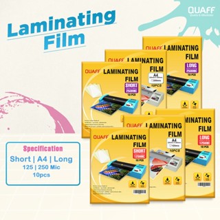 10sheets QUAFF Laminating Film Hot Lamination Process A4/SHORT/LONG ...