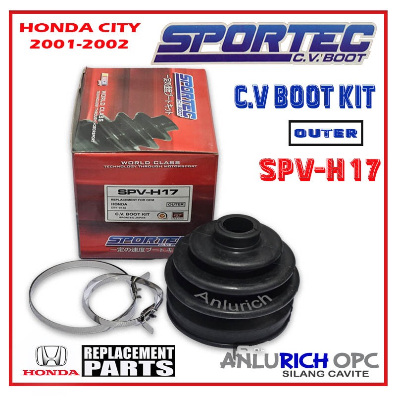 SPORTEC CV BOOT KIT OUTER HONDA CITY 2001-2002 SPV-H17 | Shopee Philippines