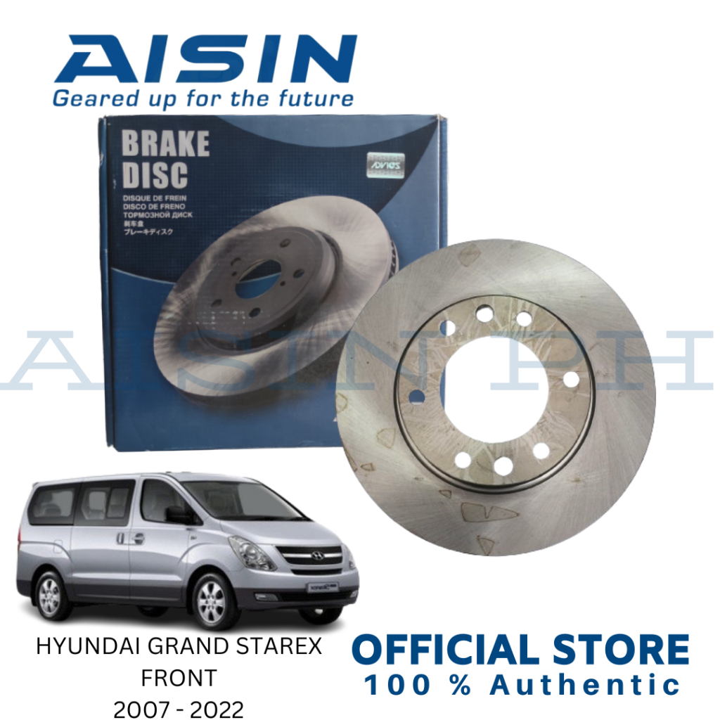 Aisin BRAKE DISC PLATE FRONT for HYUNDAI GRAND STAREX (2007 - 2022 ...