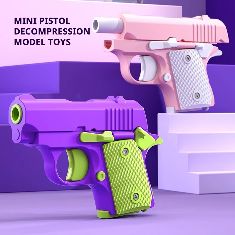 Mini Turnip Carrot Gun Models for Kids 3D Toy Multiple Colors Children ...