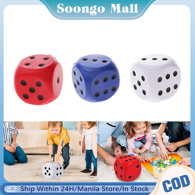 6cm Sponge Dice 6 Sided Foam Dice Anxiety Relieve Dice Children ...